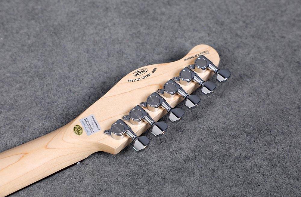 SQOE SETL300 TELECASTER BODY ROSEWOOD FRETBOARD ELECTRIC GUITAR (RED)